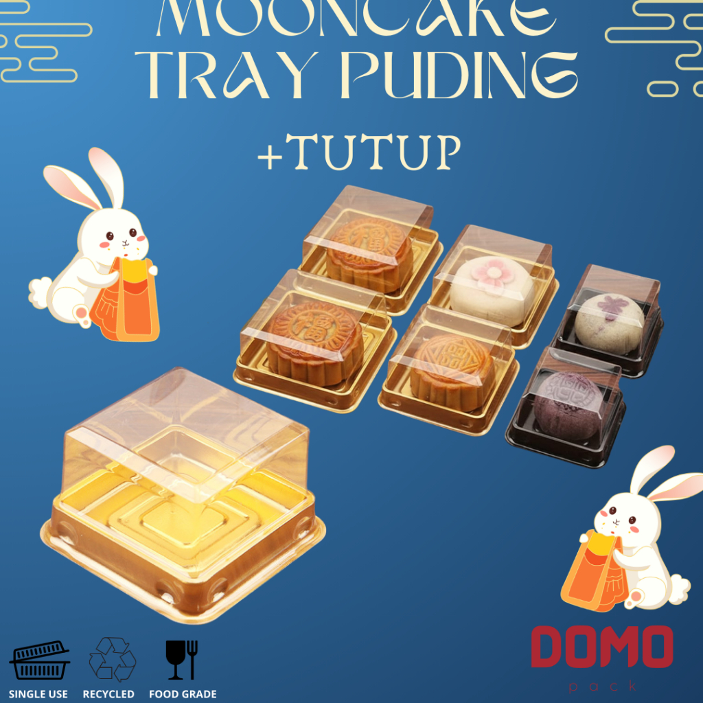Jual Tray Mika Mooncake Mika Pudding dengan tutup / Mika dengan Lid ...