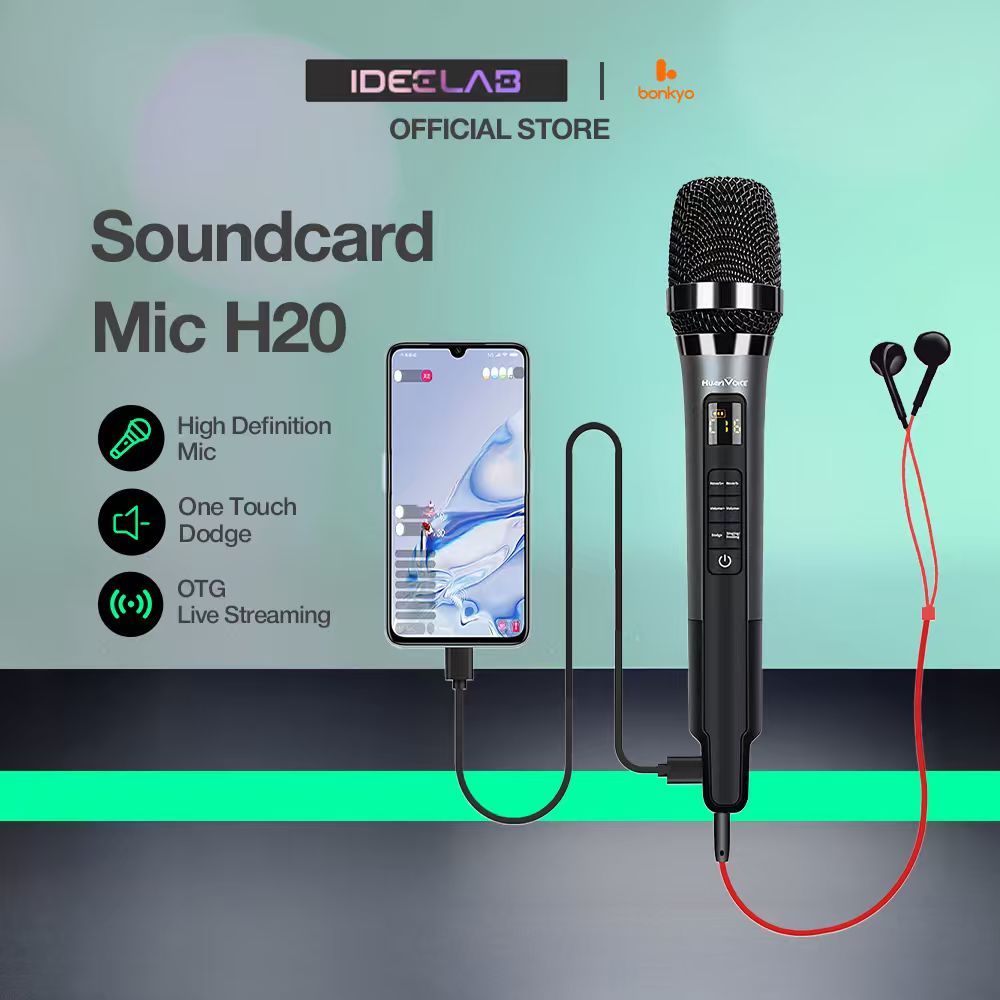 Jual IDEELAB&Bonkyo H20 Sound Card Microphone – Solusi Terbaik untuk ...