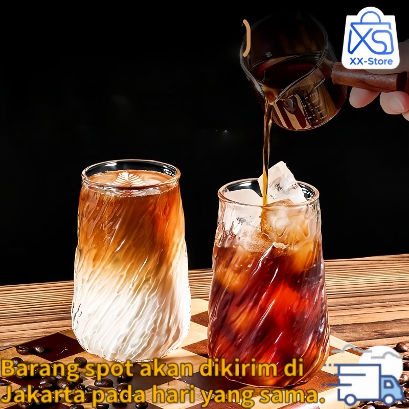 Jual Unique Tornado Design Drinking Glass | Aesthetic Cafe Restaurant ...