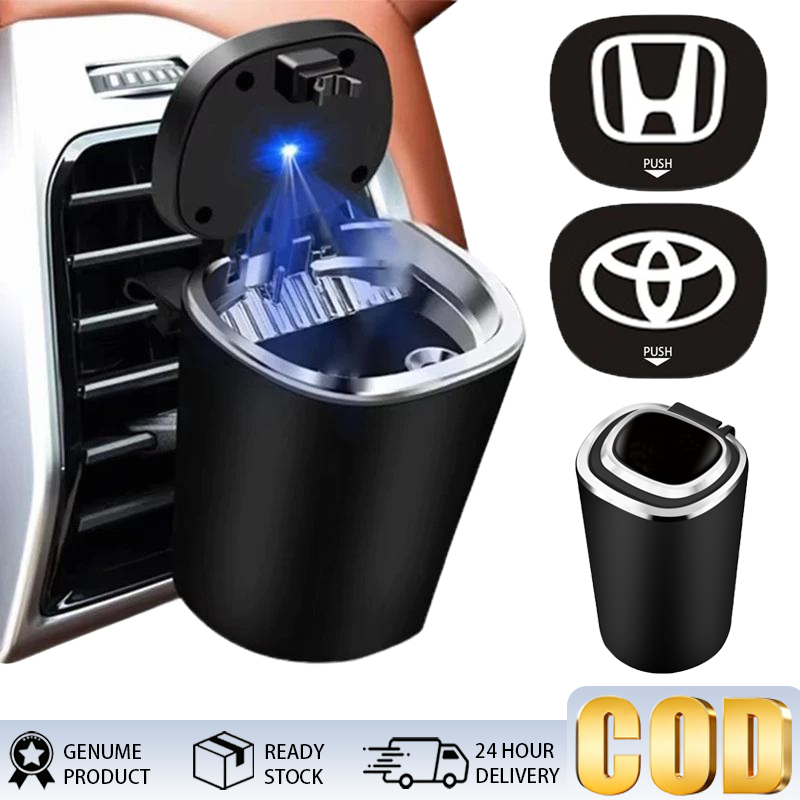 Jual [COD] Car Ashtray /Asbak Mobil LED Portabel/ Asbak plastik ABS ...