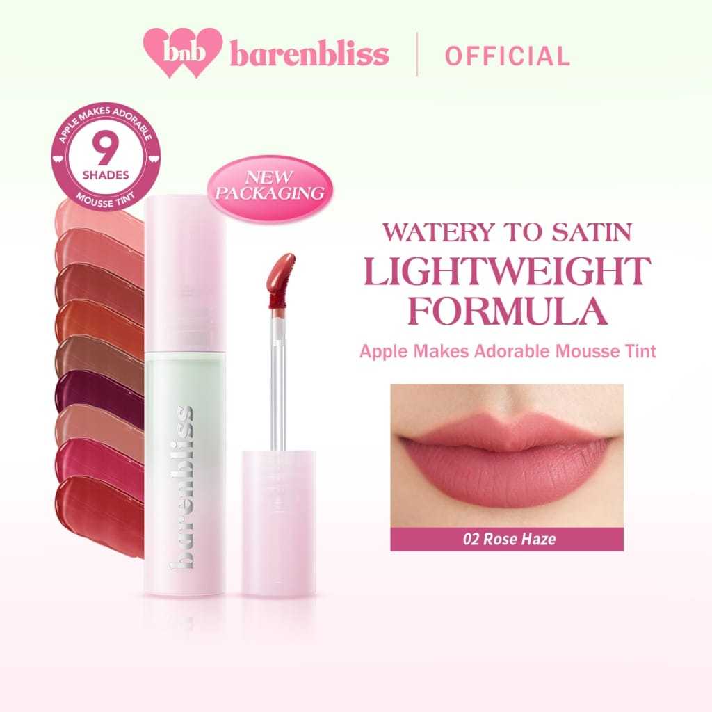 Jual BNB Barenbliss Apple Makes Adorable Mousse Tint Lip Transferproof ...