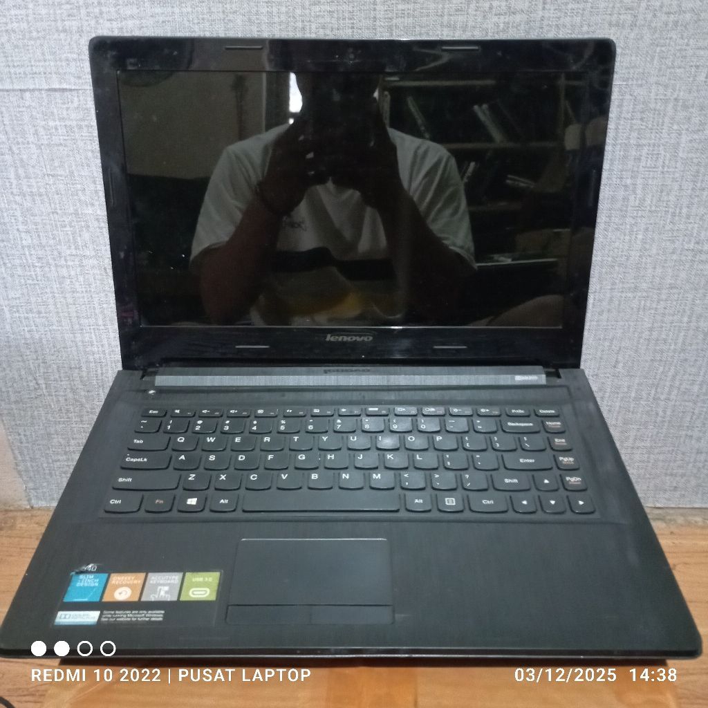 Jual Laptop Lenovo G40-45 80E1 Kondisi mesin mati gambling unit Lcd14in ...
