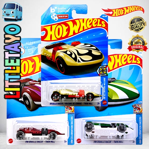 Jual Hot Wheels HW Braille Racer Twin Mill Putih Silver Pink Hijau Gold ...