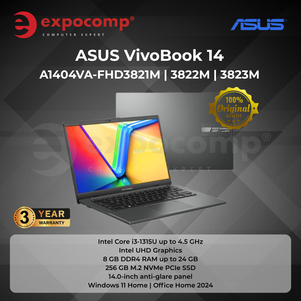 Jual ASUS VivoBook 14 A1404VA FHD3821M FHD3822M FHD3823M INTEL CORE i3 ...