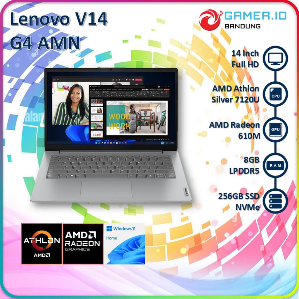 Jual LENOVO V14 G4 AMN ATHLON SILVER 7120U 8GB 256GB 14 INCH FULL HD TN ...
