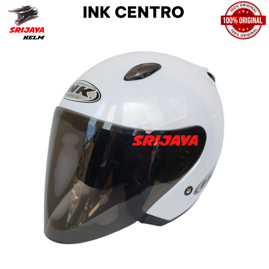 Jual HELM INK CENTRO SOLID PUTIH 100% Original | Shopee Indonesia