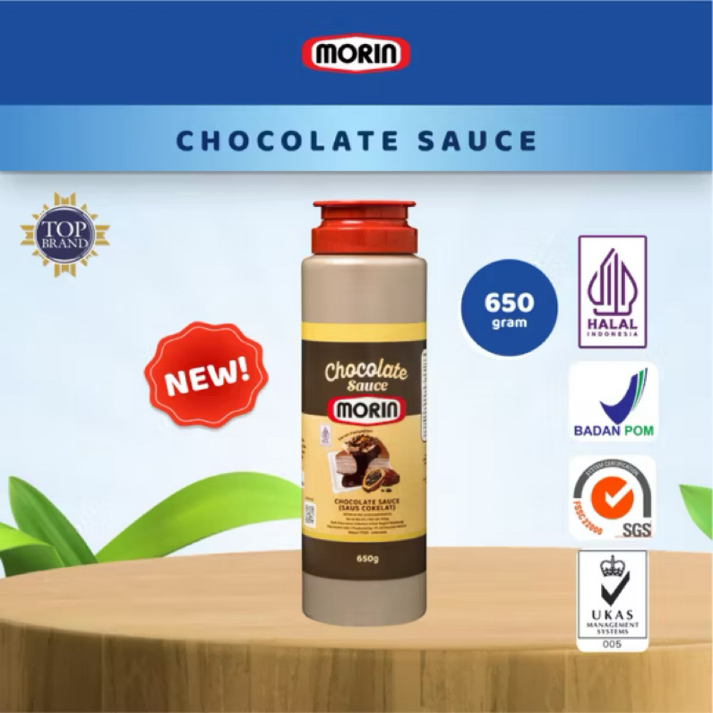 Jual Morin Chocolate Sauce 650g Premium – Saus Cokelat Kental untuk ...