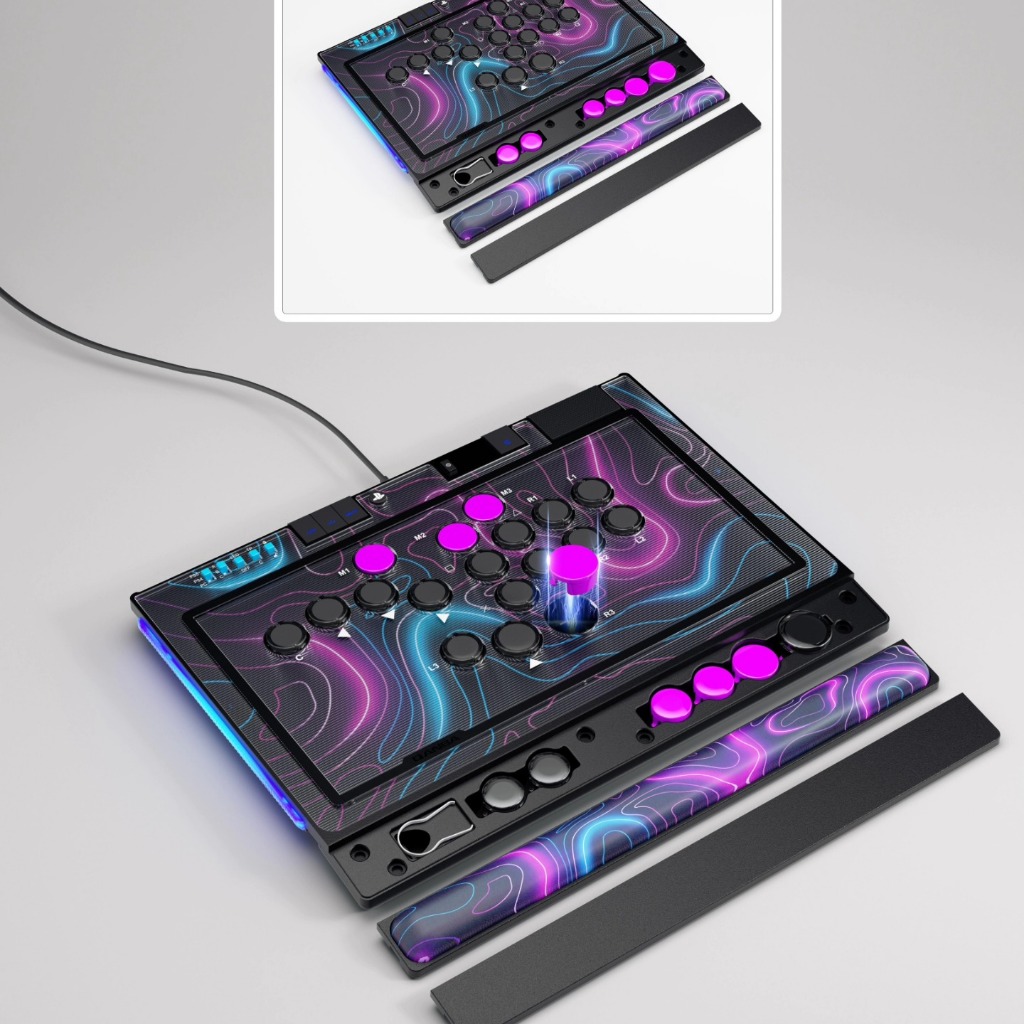 Jual Qanba Sapphire Leverless Arcade Stick Controller hitbox | Shopee ...
