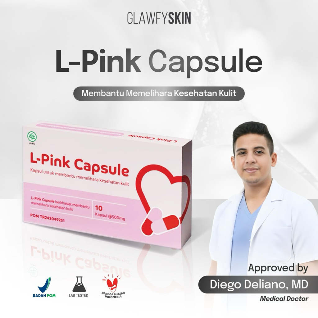 Jual Glawfyskin L-Pink Capsule | Suplemen Kulit | Booster Capsule ...