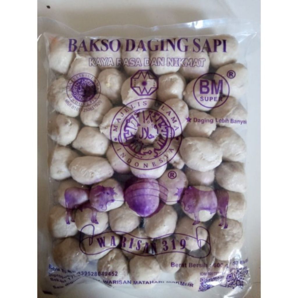 Jual baso warisan daging sapi BM super/ isi 50/ berat 600 gr | Shopee ...