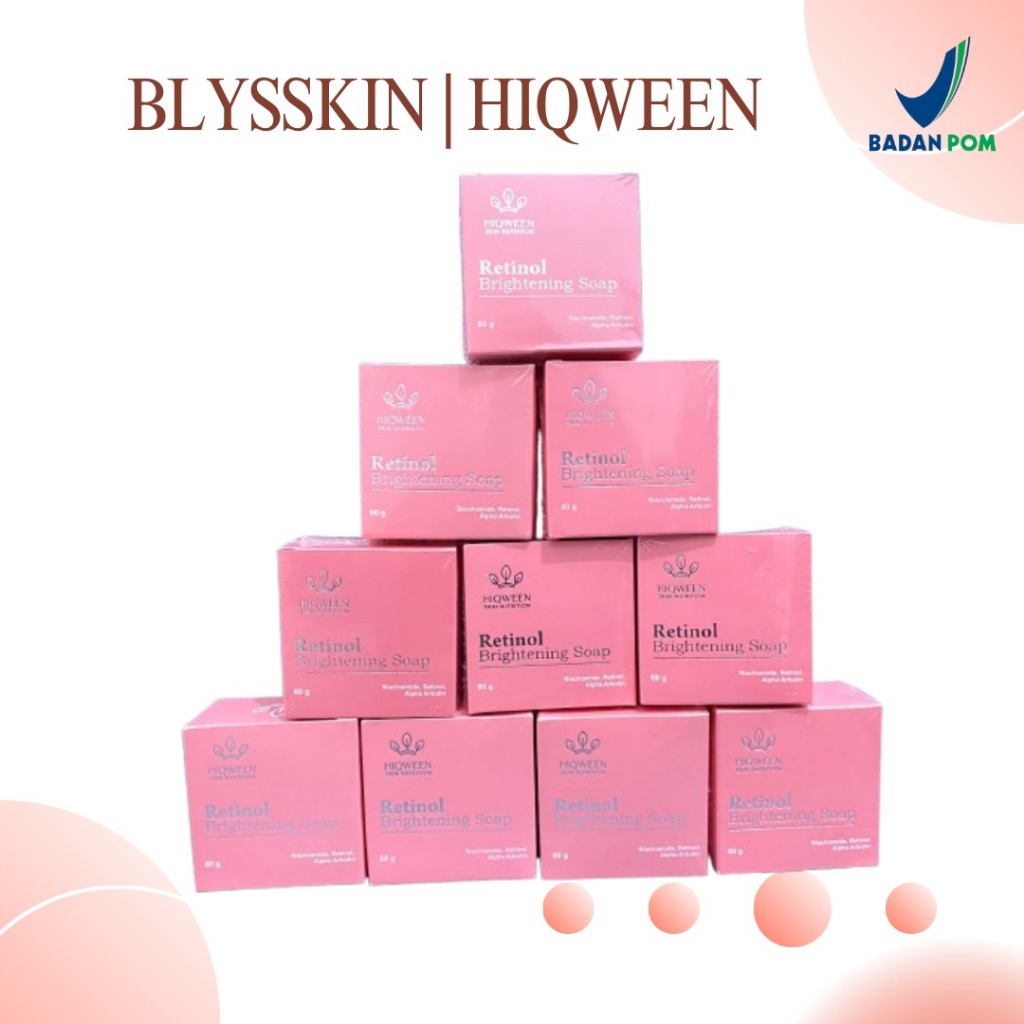Jual paket usaha 10 PCS HIQWEEN RETINOL BRIGHTENING SOAP 80 gram ...