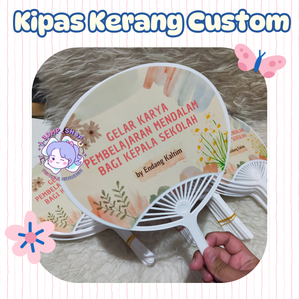 Jual [GROSIR] Kipas Kerang Custom Uchiwa Hand Fan Cetak Souvenir ...