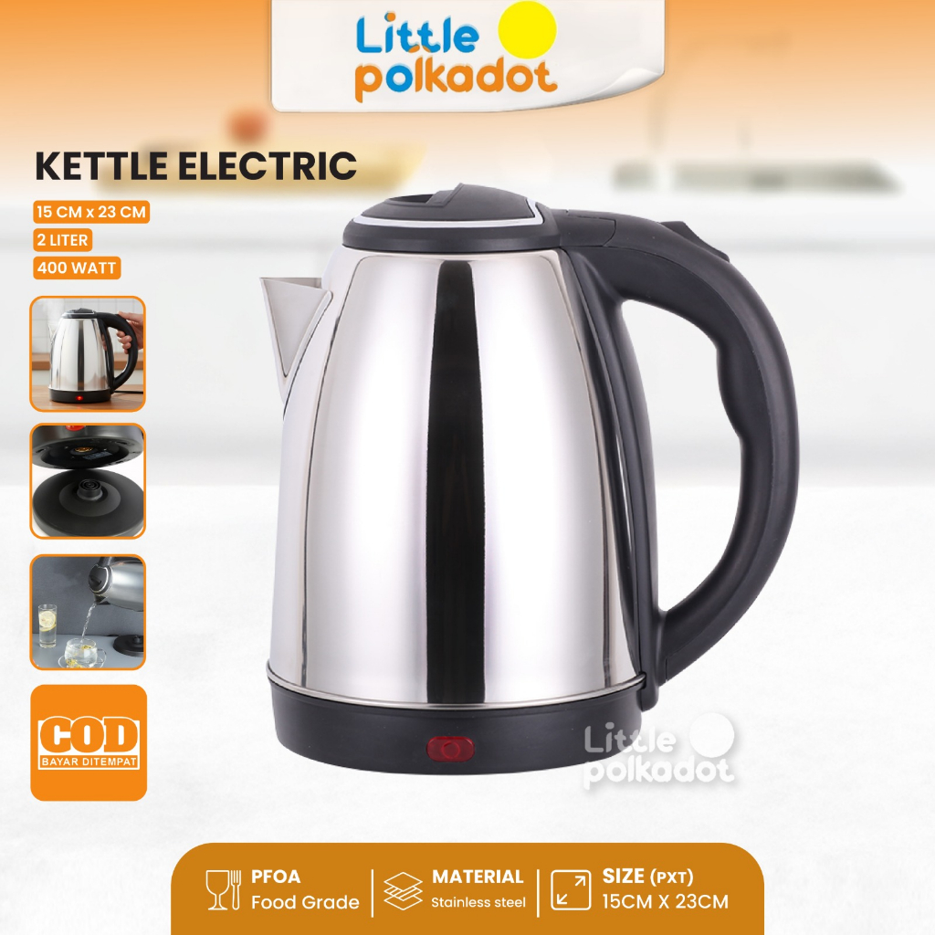 Jual Littlepolkadot Teko Air Minum Teko Kettle Electric Teko Listrik 2 ...
