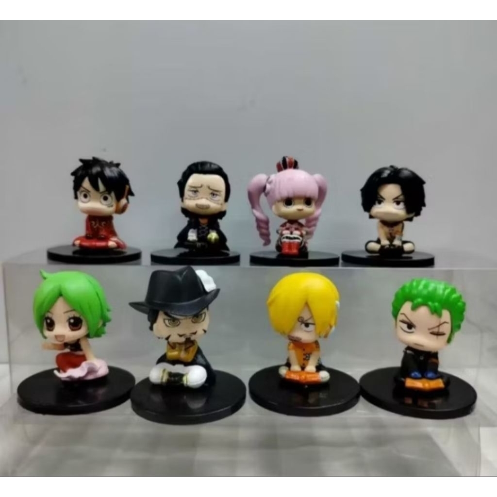 Jual action figure one piece duduk set 8pcs | Shopee Indonesia