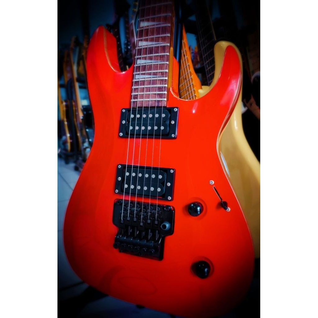 Jual gitar elektrik jackson Dinky candy Red copy sudah seting wenak ...