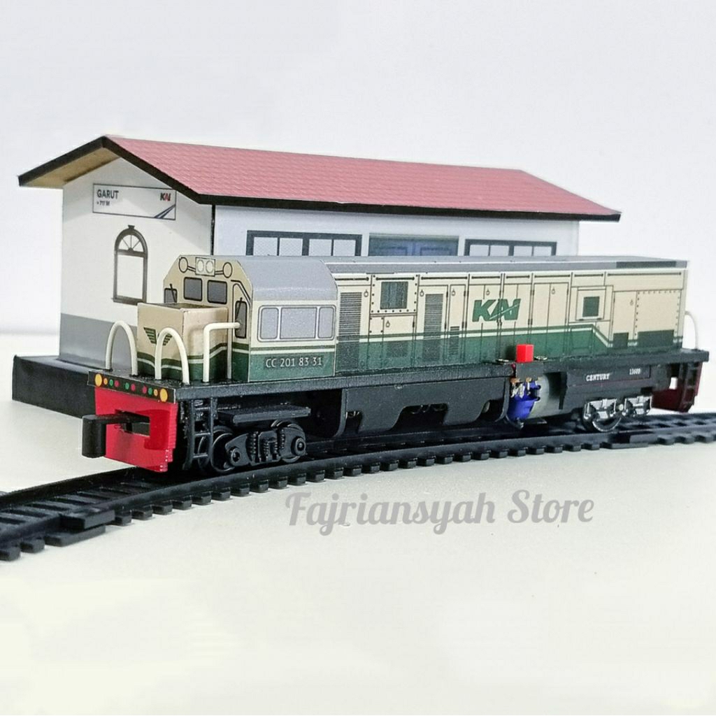 Jual Kereta Api Indonesia Lokomotif CC201 Vintage Bermesin Dan Stasiun ...