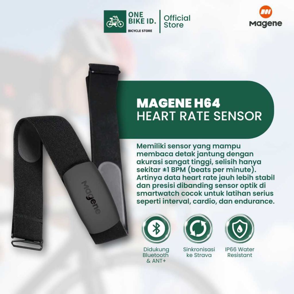 Jual MAGENE H64 Heart Rate Sensor / Sensor Jantung I Support Bluetooth ...