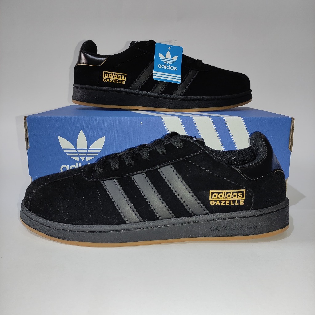 Jual Sepatu Sneakers Adidas Gazelle Full Hitam Sepatu Adidas Premium ...