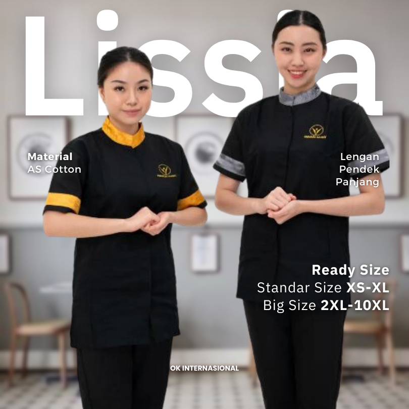 Jual (Lissa Lis Besar - Lengan Pendek) Setelan Baju & Celana Jaga Ok ...