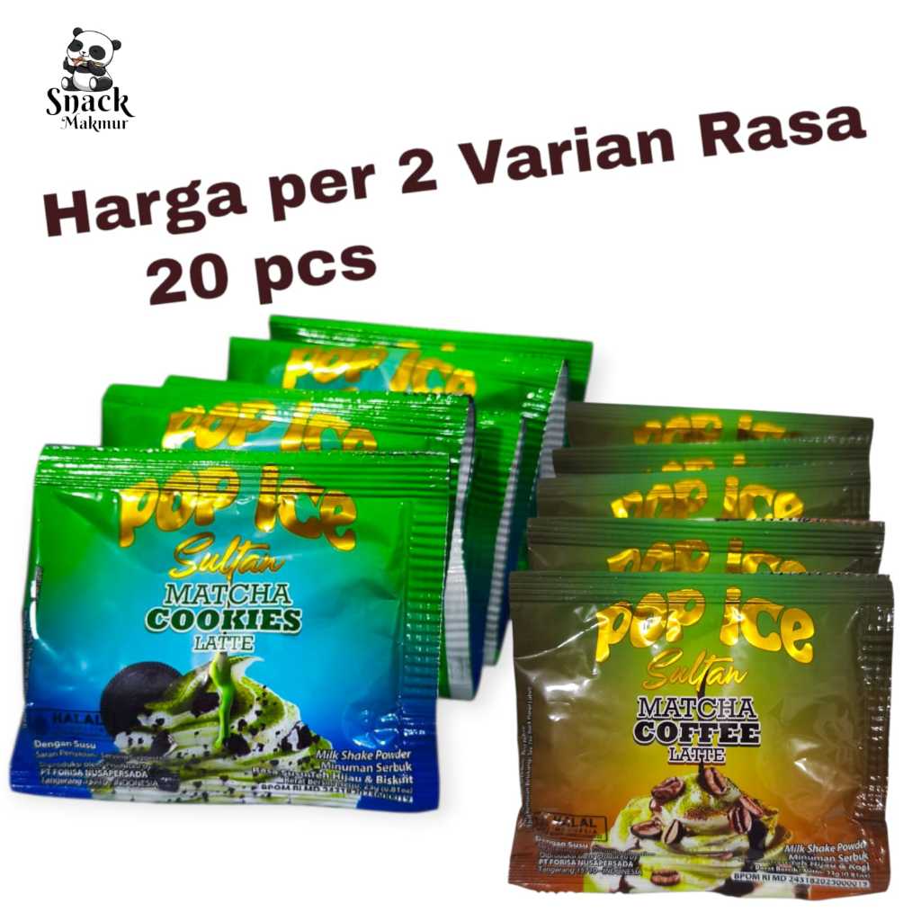 Jual POP ICE SULTAN MATCHA COOKIES & POP ICE SULTAN MATCHA COFFE HARGA ...