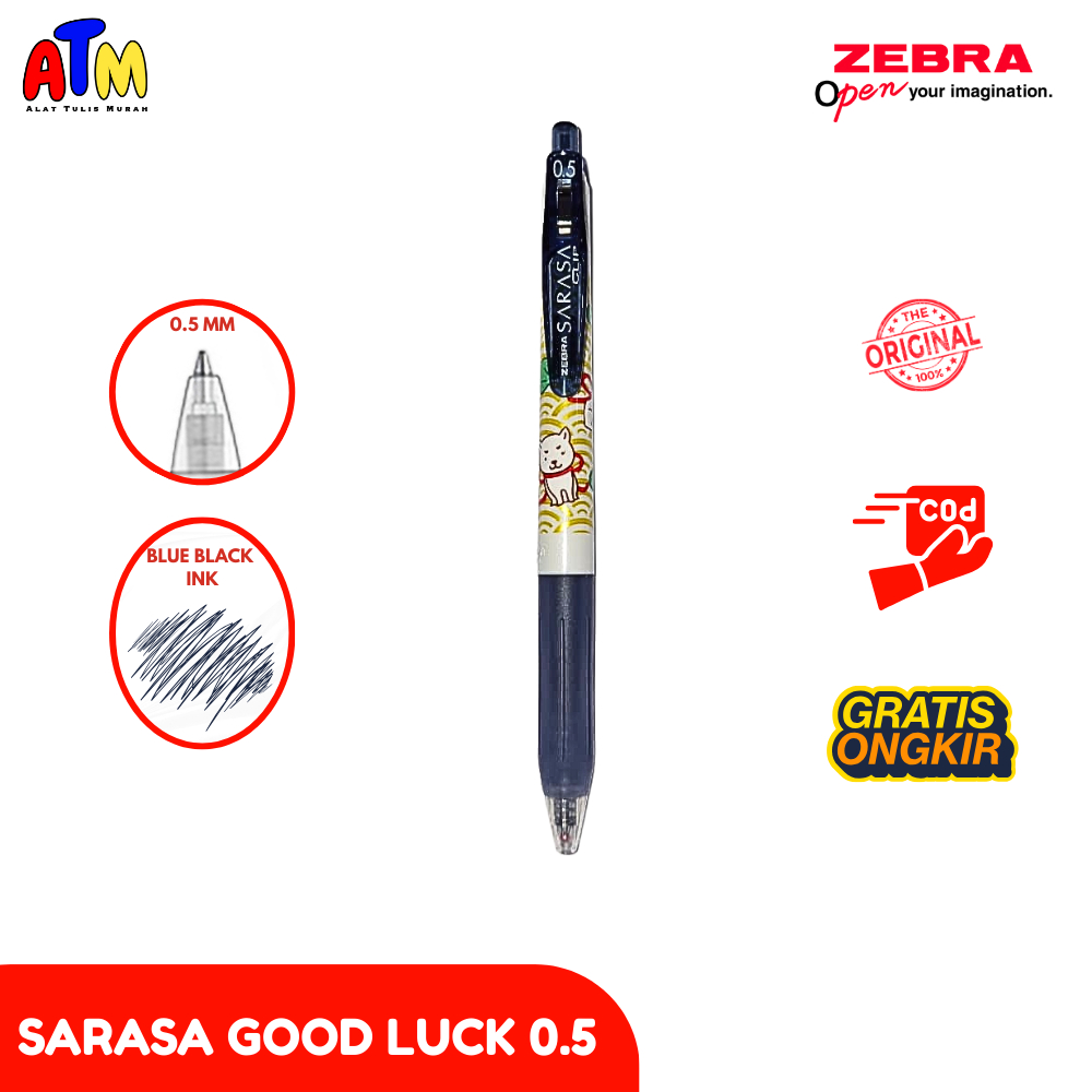 Jual Alat Tulis Murah - Zebra New Sarasa Clip Good Luck Series Limited ...