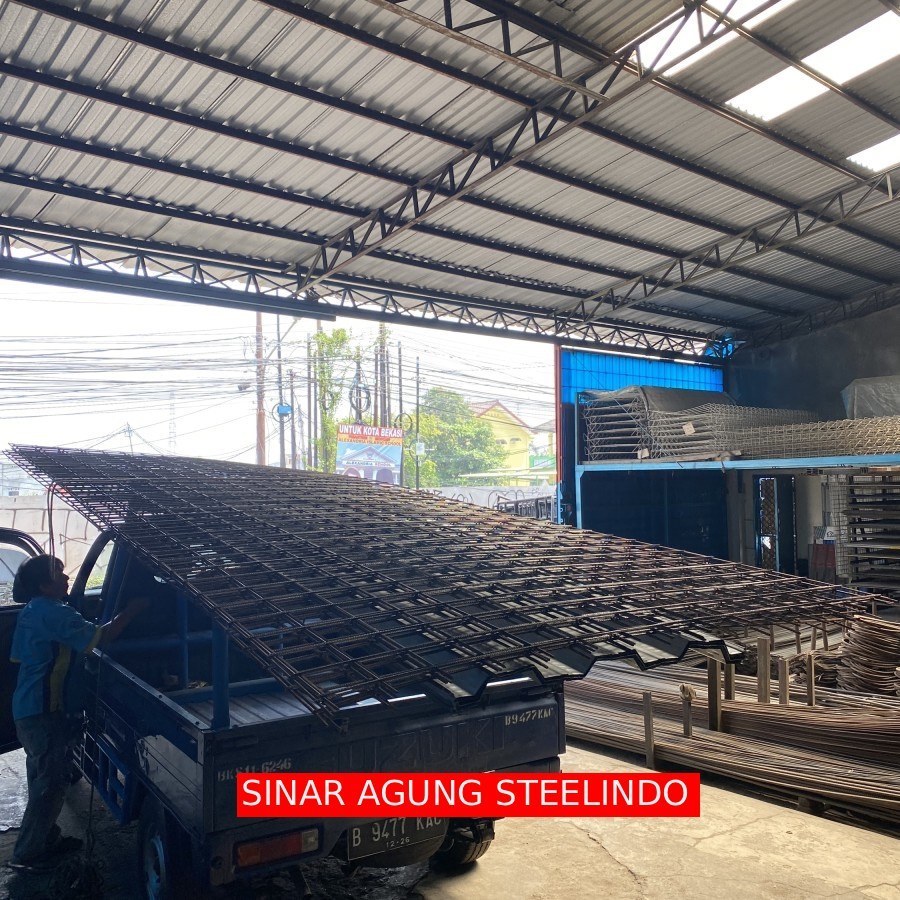Jual Wiremesh 6 mm Full ulir / besi wiremesh 6 mm ulir / plat wiremesh ...