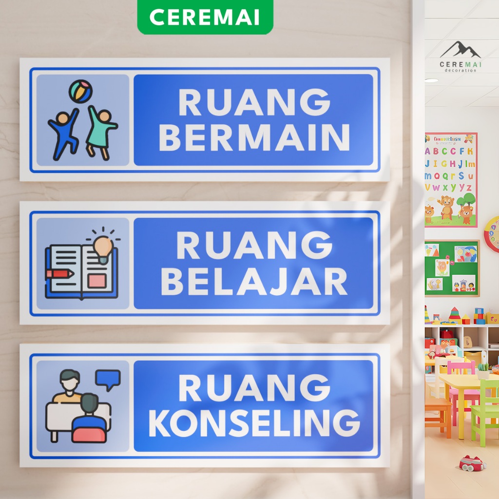 Jual Papan Ruang TK Paud Daycare Playgroup Preschool Montessori ...