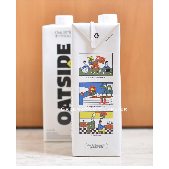 Jual Oatside Barista Blend Oat Milk 1 Liter Alergen Oat | Shopee Indonesia