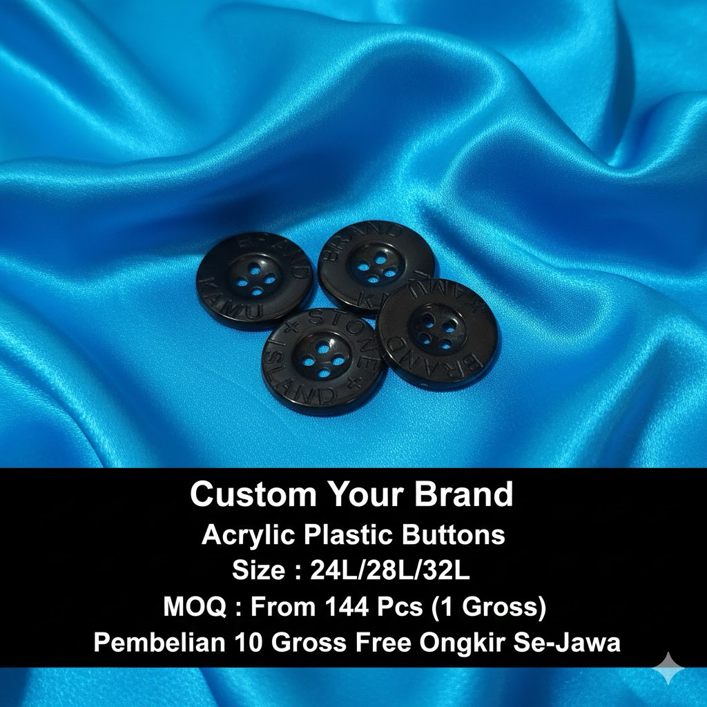 Jual Kancing Baju PDL PDH Gamis Seragam Dinas Jas Almater Custom Label ...