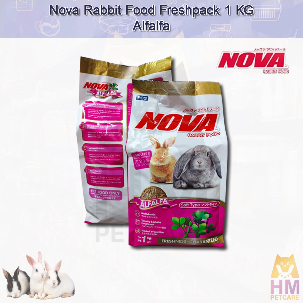 Jual Nova Alfalfa 1 kg Freshpack | Makanan Kelinci Marmut Nova Rabbit ...