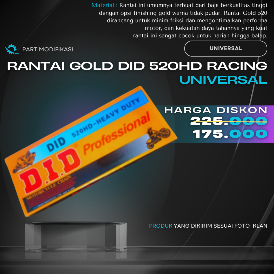 Jual RANTAI GOLD ninja 250,ninja z250,rr mono 520 rantai gold RANTE ...