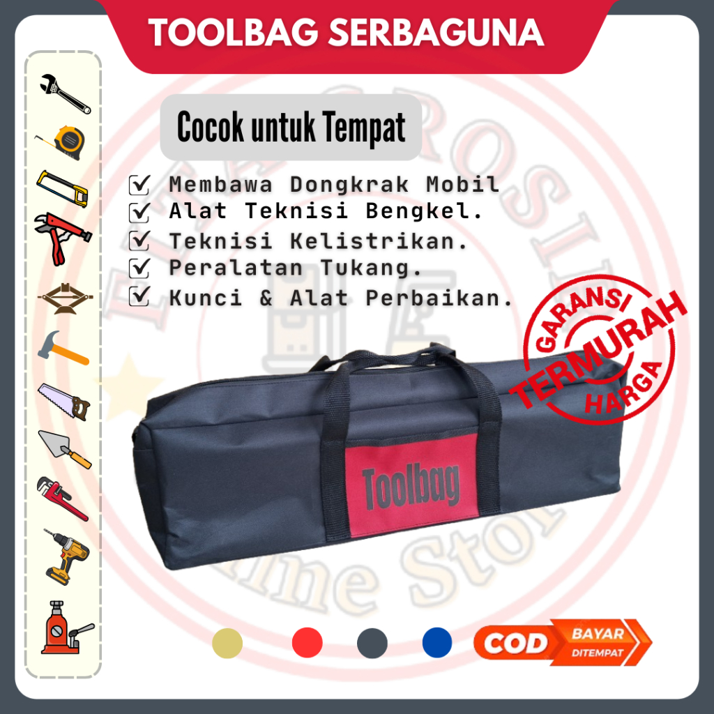 Jual GROSIR TOOLBAG TAS ALAT BENGKEL DAN DONGKRAK MOBIL SERBAGUNA ...