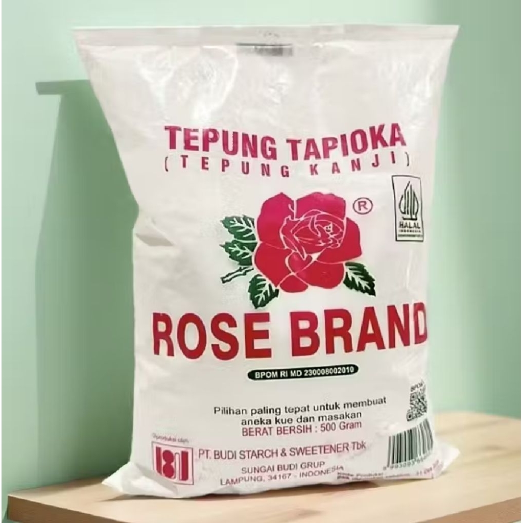 Jual Tepung Tapioka Rose Brand 500grm tepung kanji | Shopee Indonesia