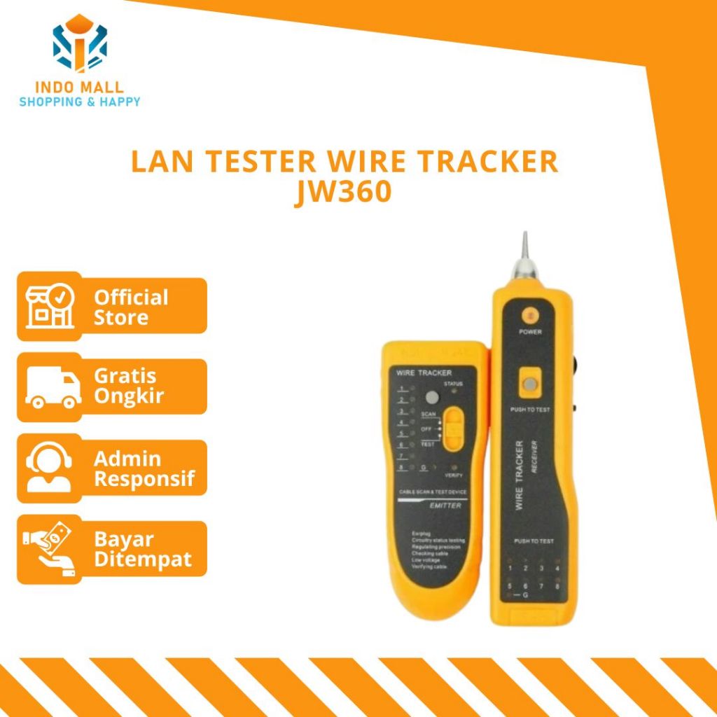 Jual Lan Tester Wire Tracker JW360 Kabel Jaringan Network Finder / Lan ...
