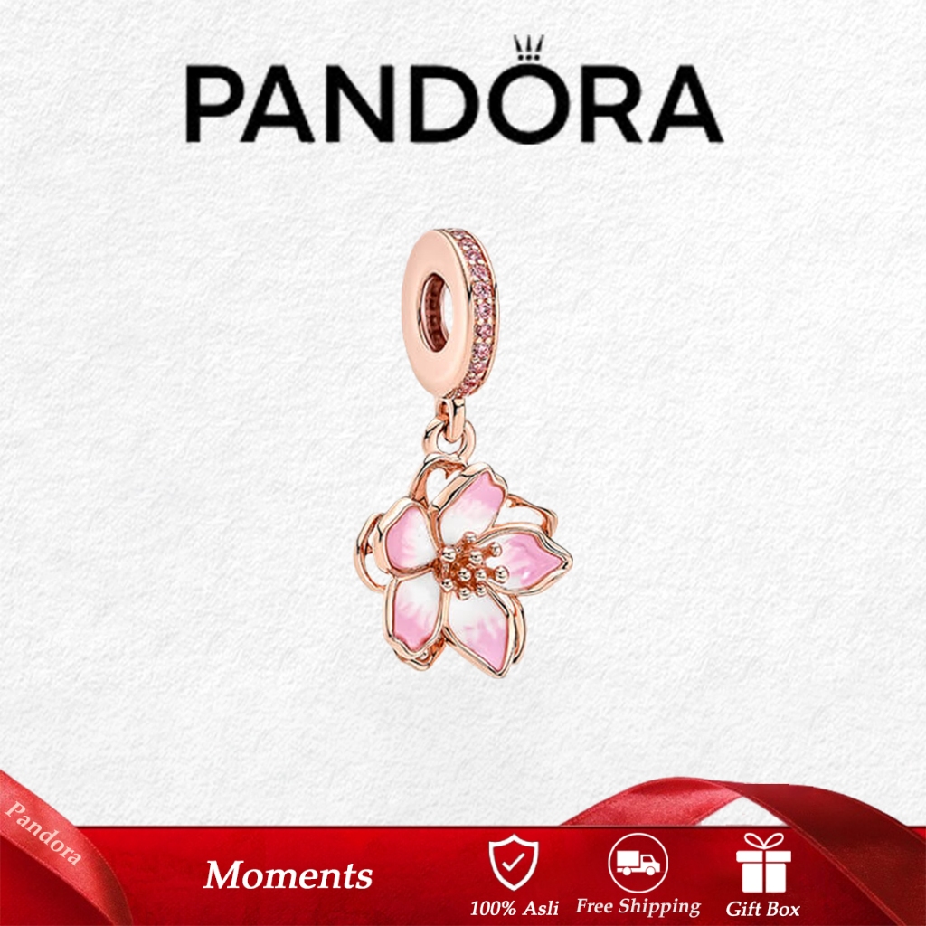 Jual PANDORA Cherry Blossom Dangle Charm | Shopee Indonesia