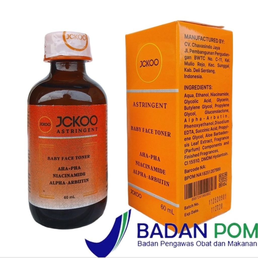 Jual JCKOO Toner Baby Face Astringent 60ml BPOM / penganti rdl | Shopee ...