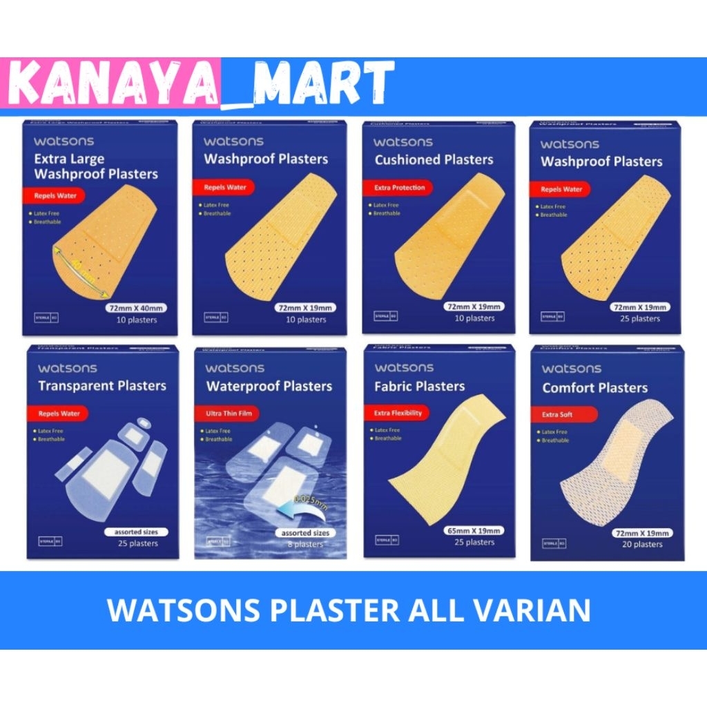 Jual WATSONS Plaster Untuk Luka Sobek Pada Tangan & Kaki | Shopee Indonesia