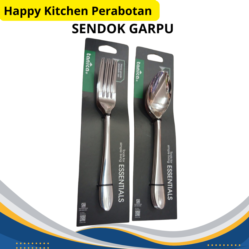 Jual SENDOK GARPU TANICA ISI 6 STAINLESS STEEL | Shopee Indonesia