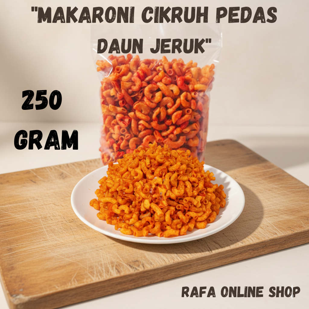 Jual Makaroni Cikruh Pedas Daun Jeruk 250 Gram | Shopee Indonesia