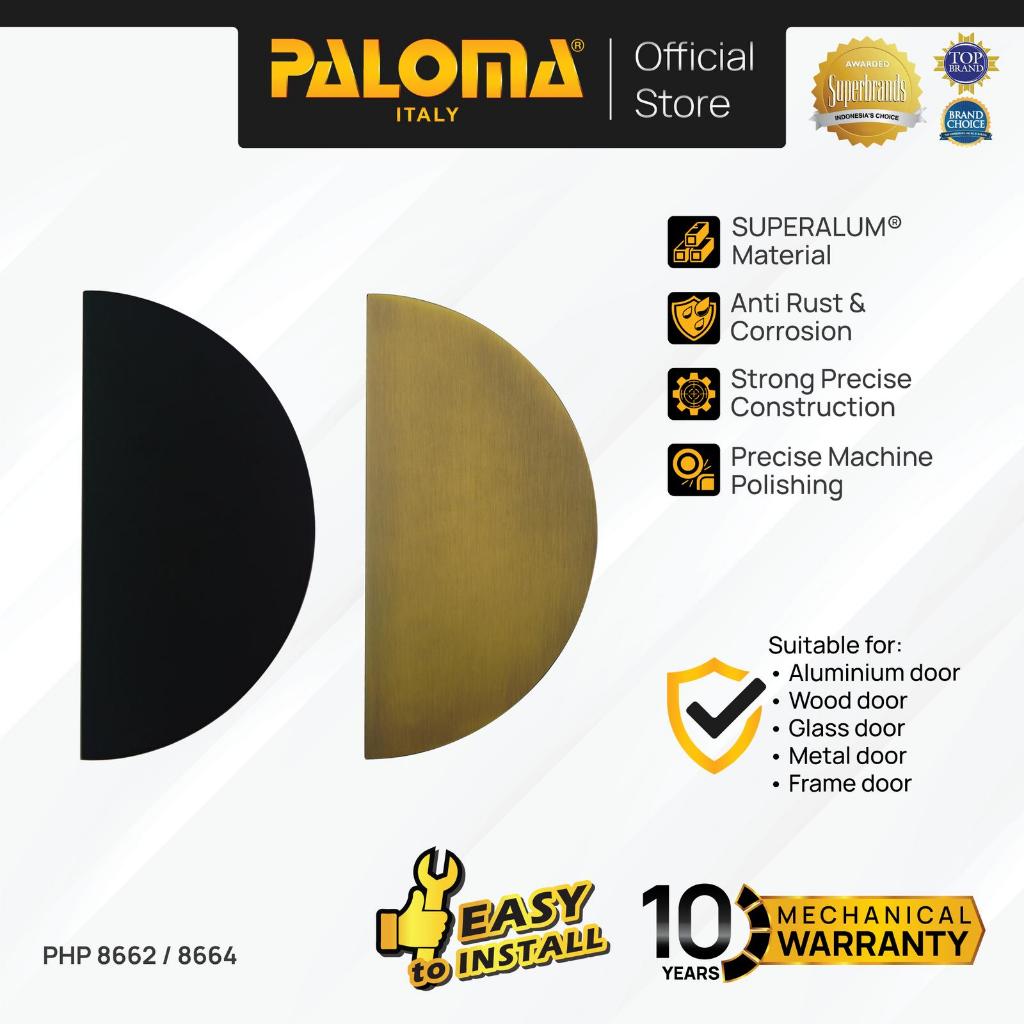 Jual PALOMA Gagang Tarikan Pintu Door Pull Handle Superalum Black Hitam ...
