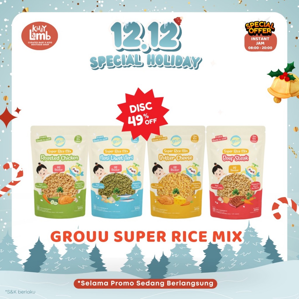 Jual Grouu Rice Mix / Beras MPASI BB booster Rice Anak Bayi Makanan 6 ...