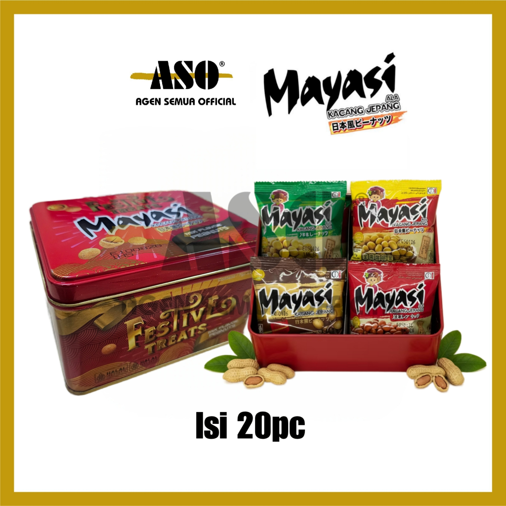 Jual MAYASI Kaleng Festive Treats Mix Flavor 140gr ( ISI 20 ) PROMO ...