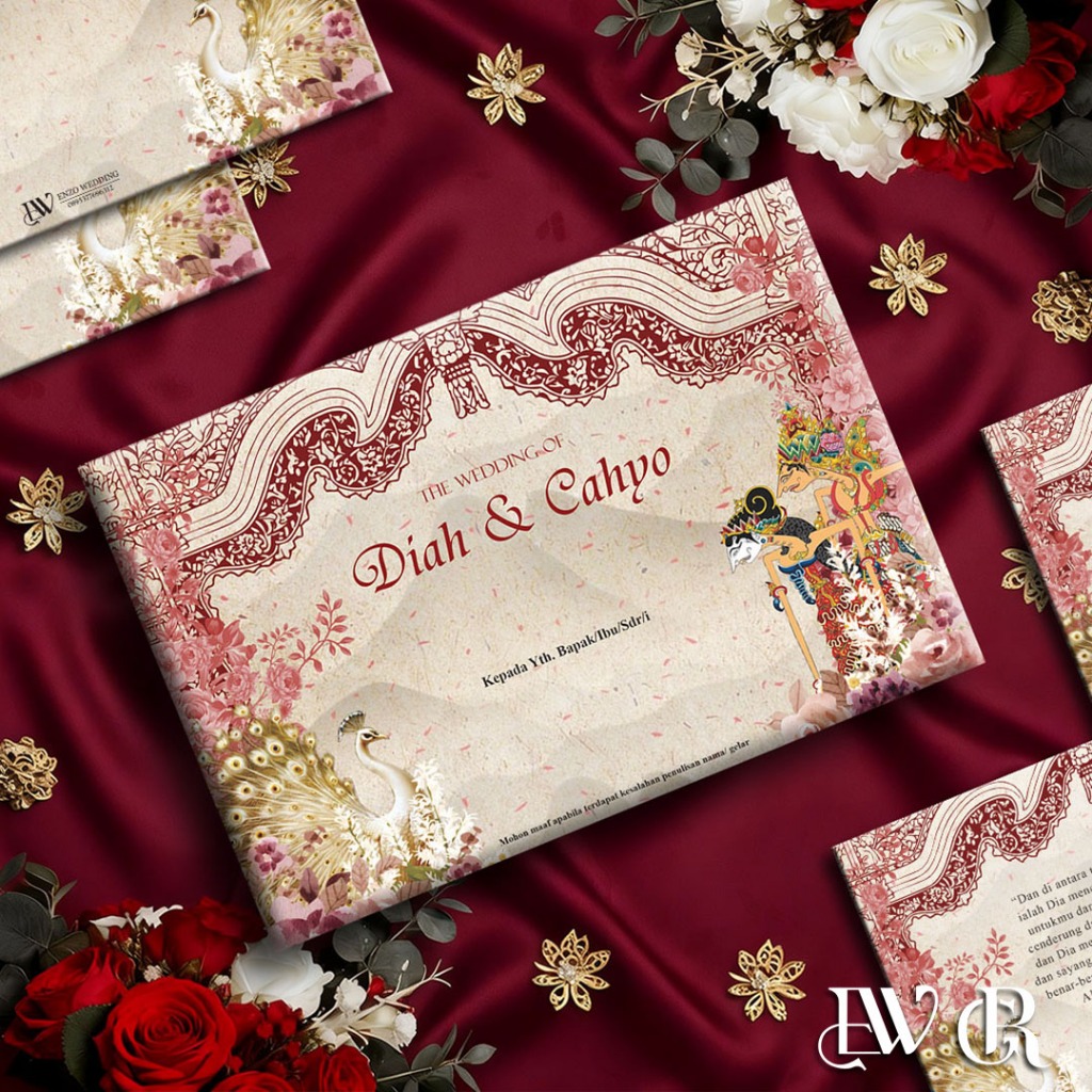 Jual Undangan Hardcover Bahan Brief Card 200 GSM | Undangan Pernikahan ...