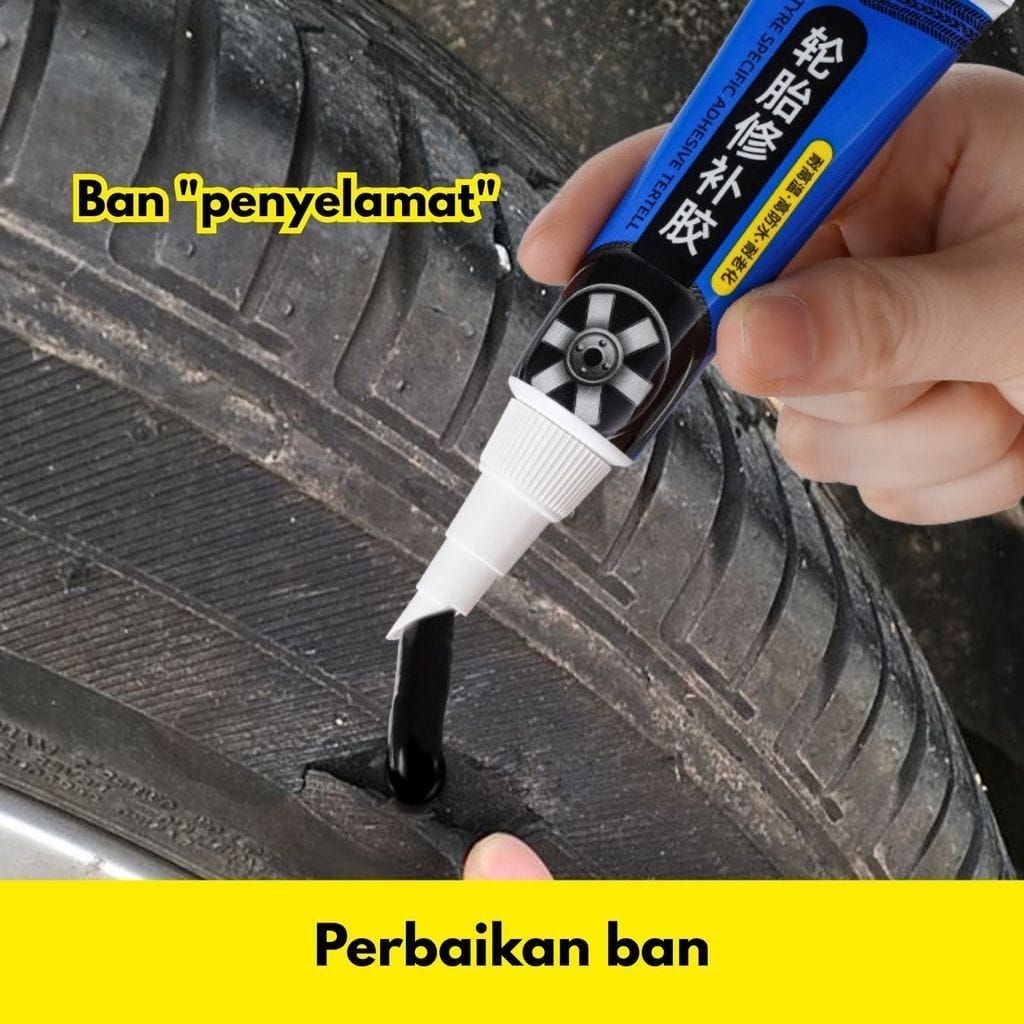 Jual LEM ban sobek 60 ML+ jarum + sendok+ kertas pasir tahan bocor ...