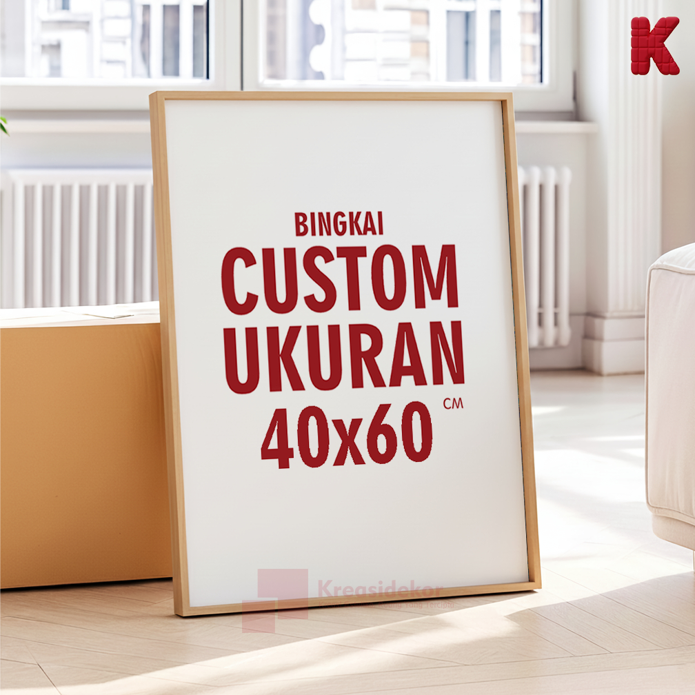 Jual KREASIDEKOR Custom 40x60 Foto + Bingkai Frame Photowall Pajangan ...