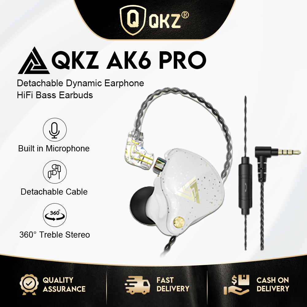 Jual QKZ 1DD HIFI Bass Earphone Sport Noise Cancelling Headset with ...