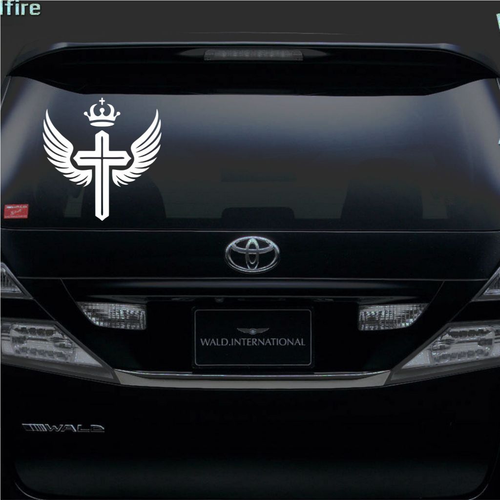 Jual CUTTING STICKER MOBIL SALIB JESUS STIKER KACA MOBIL BERKUALITAS ...