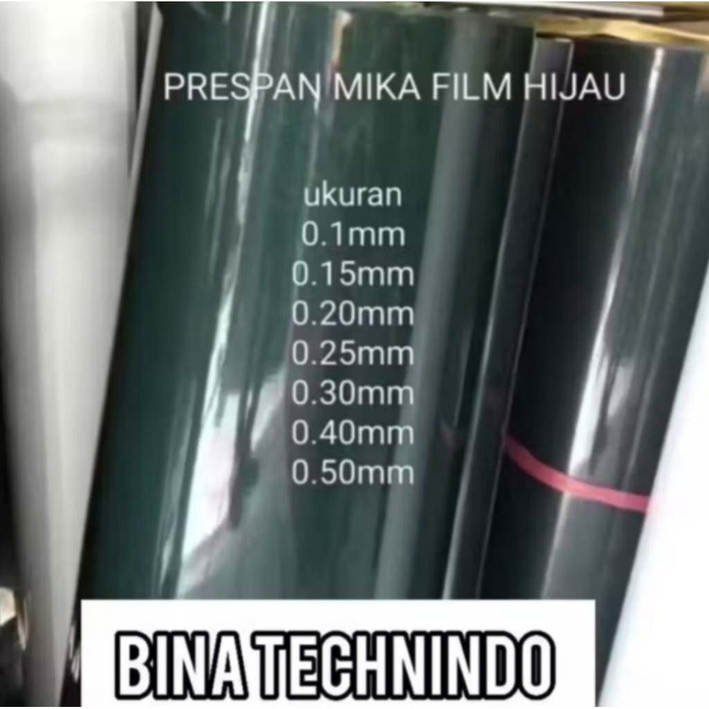 Jual 0.20MM PRESPAN KERTAS MIKA HIJAU. KERTAS FILM DINAMO 0.20MM x 1MTR ...