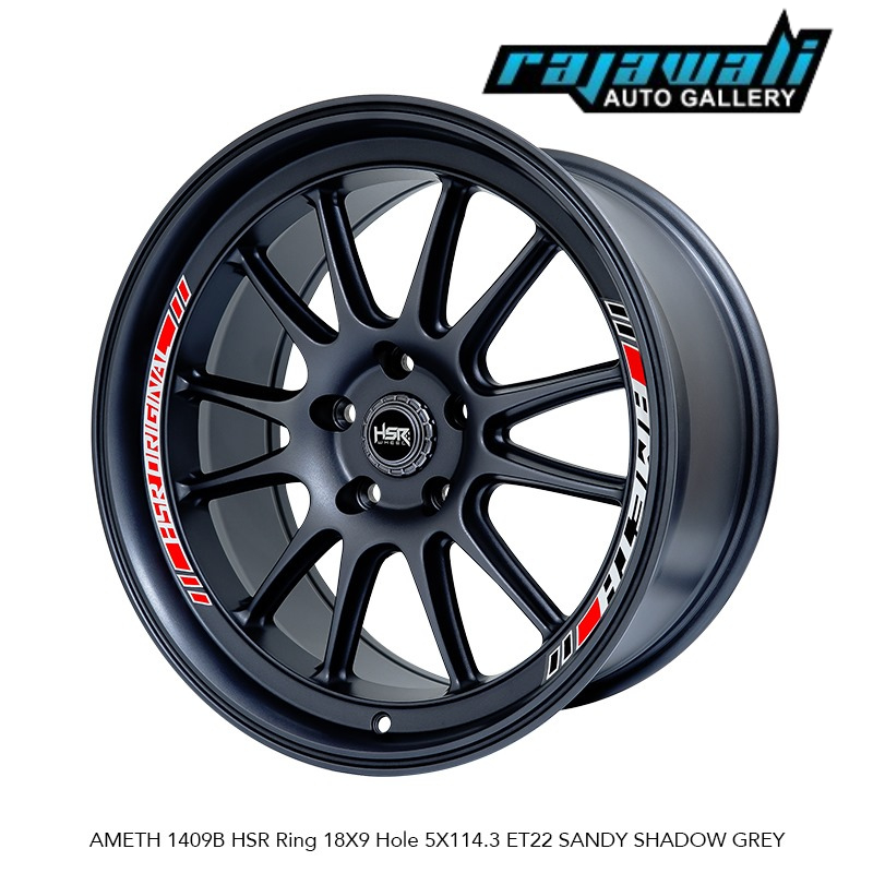 Jual VELG HSR AMETH RING 18 LEBAR 9 PCD 5X1143 GREY BUAT MOBIL CRV HRV ...