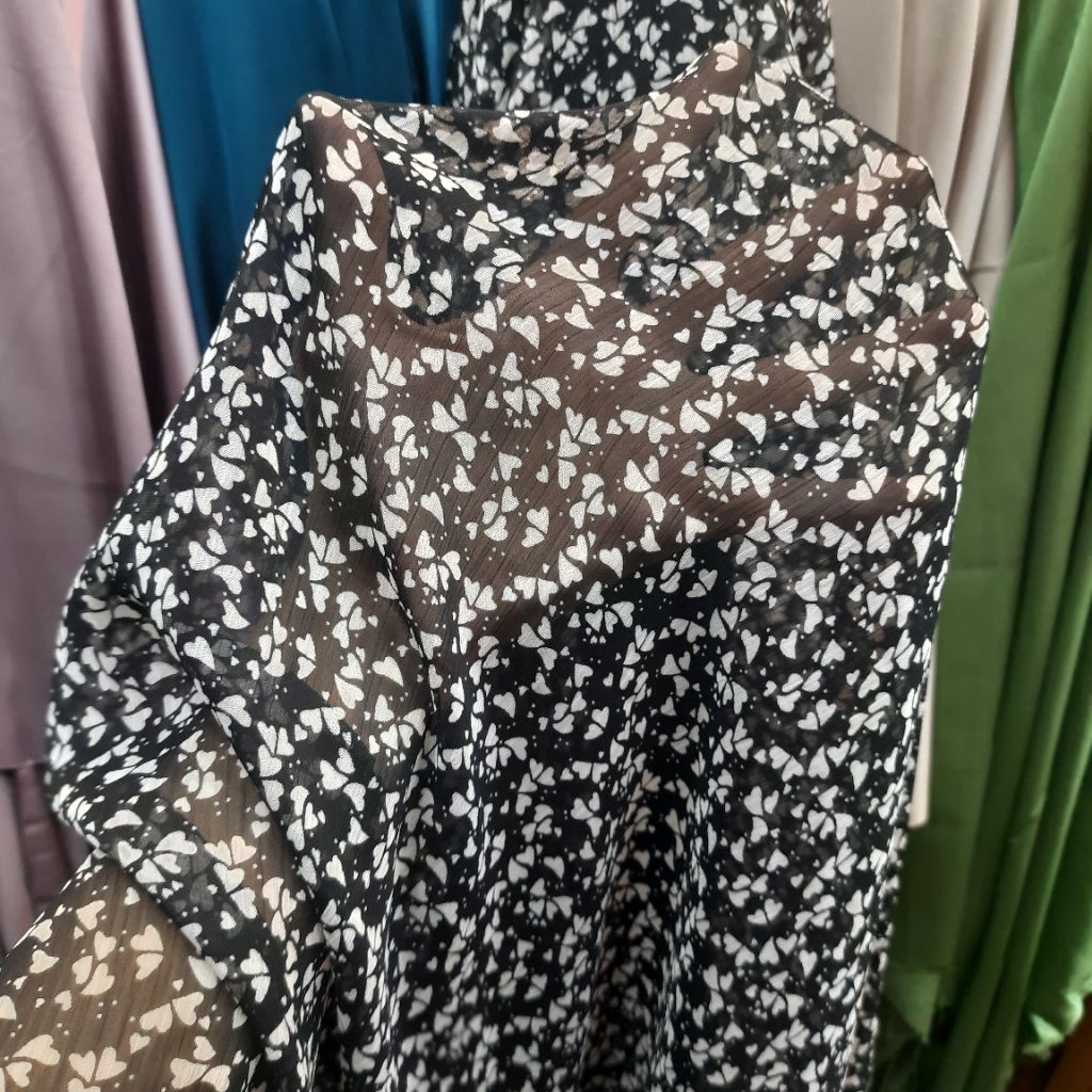 Jual kain sifon motif | Harga/0,5 m | kain sifon meteran | kain chiffon ...